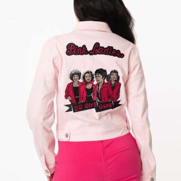 Unique Vintage | Jackets & Coats | Nwt Grease X Unique Vintage Pink ...